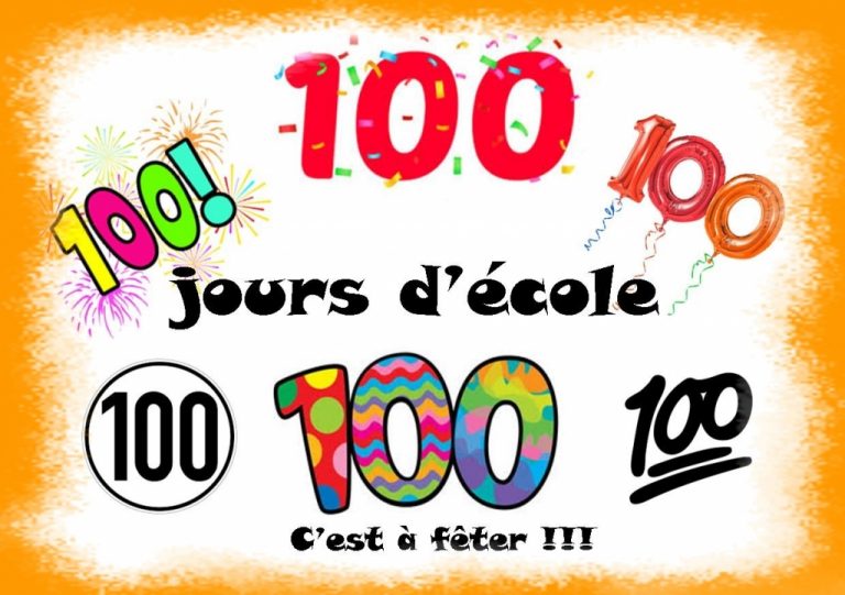 La fête des 100 (CP-CE1) (2021-22) - Cours du Sacré-Cœur