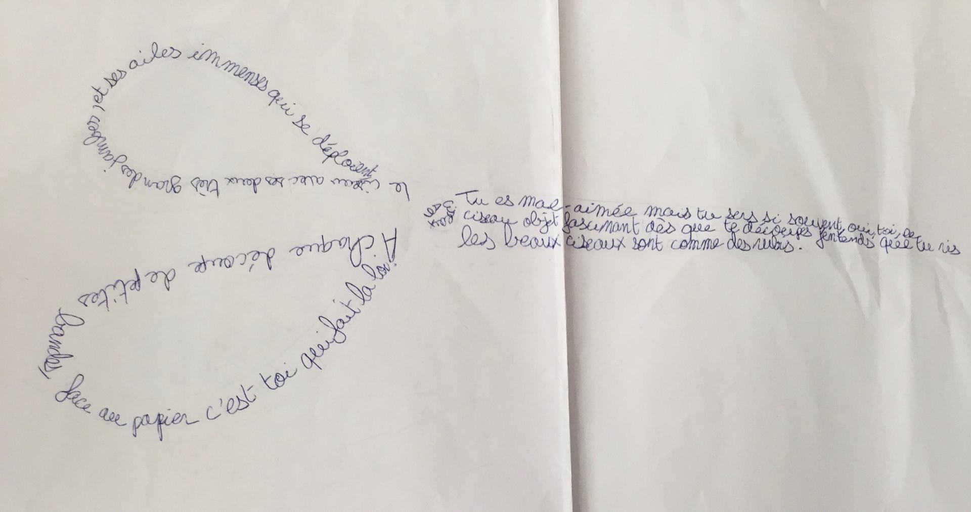 Des calligrammes en 5ème - Cours du Sacré-Cœur