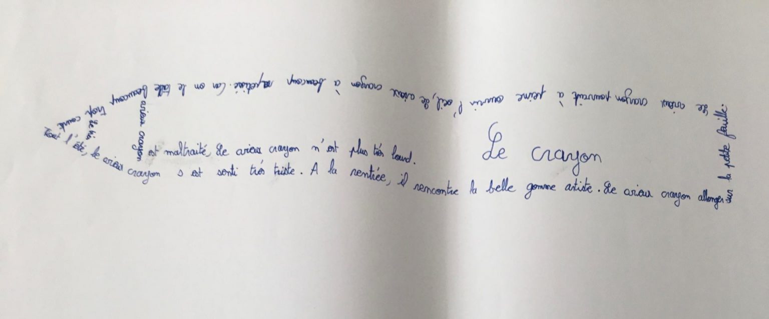 Des calligrammes en 5ème - Cours du Sacré-Cœur
