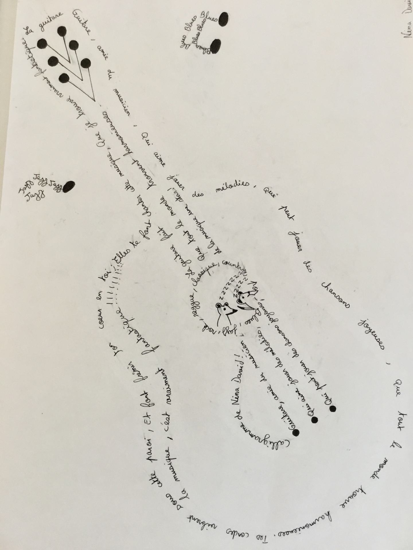 Des calligrammes en 5ème - Cours du Sacré-Cœur